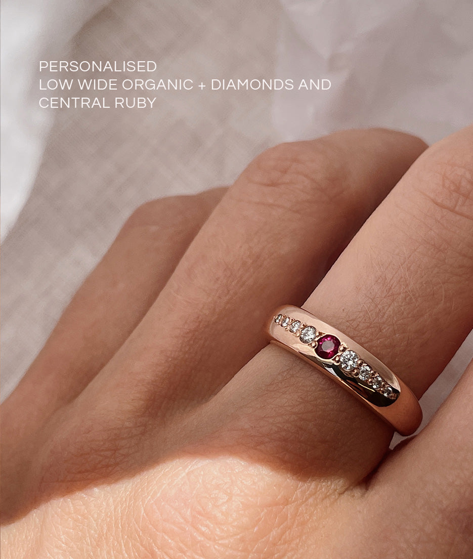 Low Wide Organic ring | RUUSK jewellery