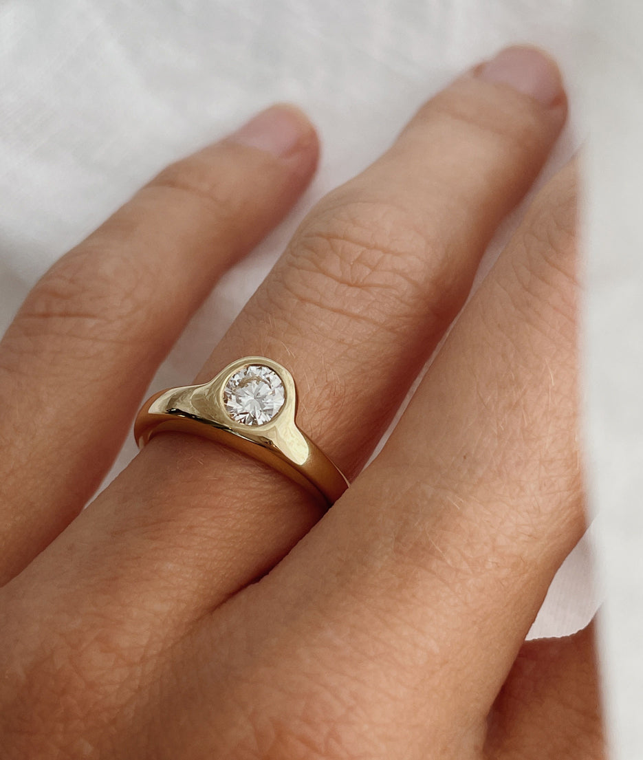 0.5ct Diamond Luna ring | RUUSK jewellery