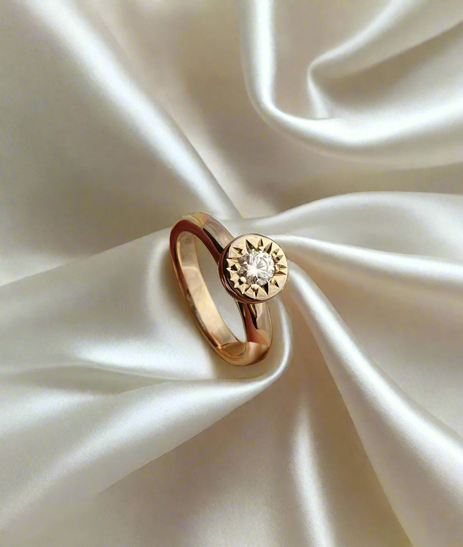 0.25ct Mini Solis Solitaire Ring | RUUSK jewellery
