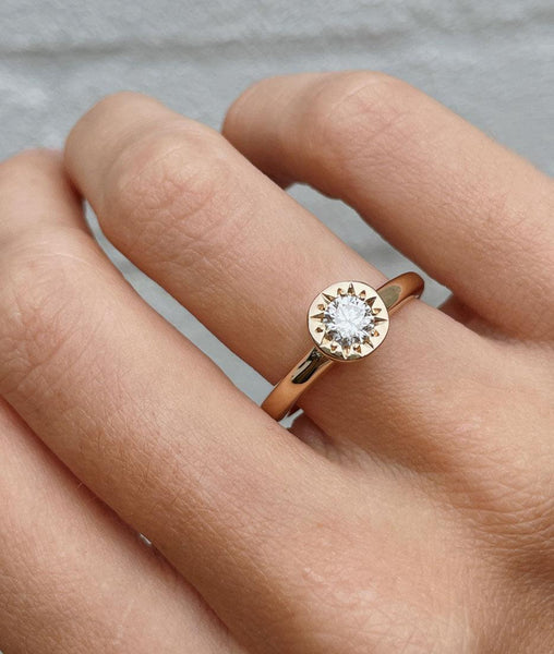 0.4ct Mini Solis Solitaire Ring | RUUSK jewellery