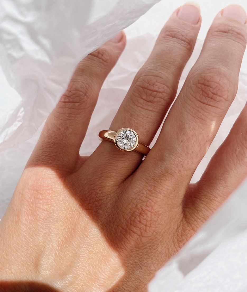 1ct Diamond Solitaire Ring | RUUSK jewellery