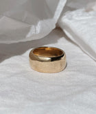Solid gold 9mm Wide band | RUUSK jewellery