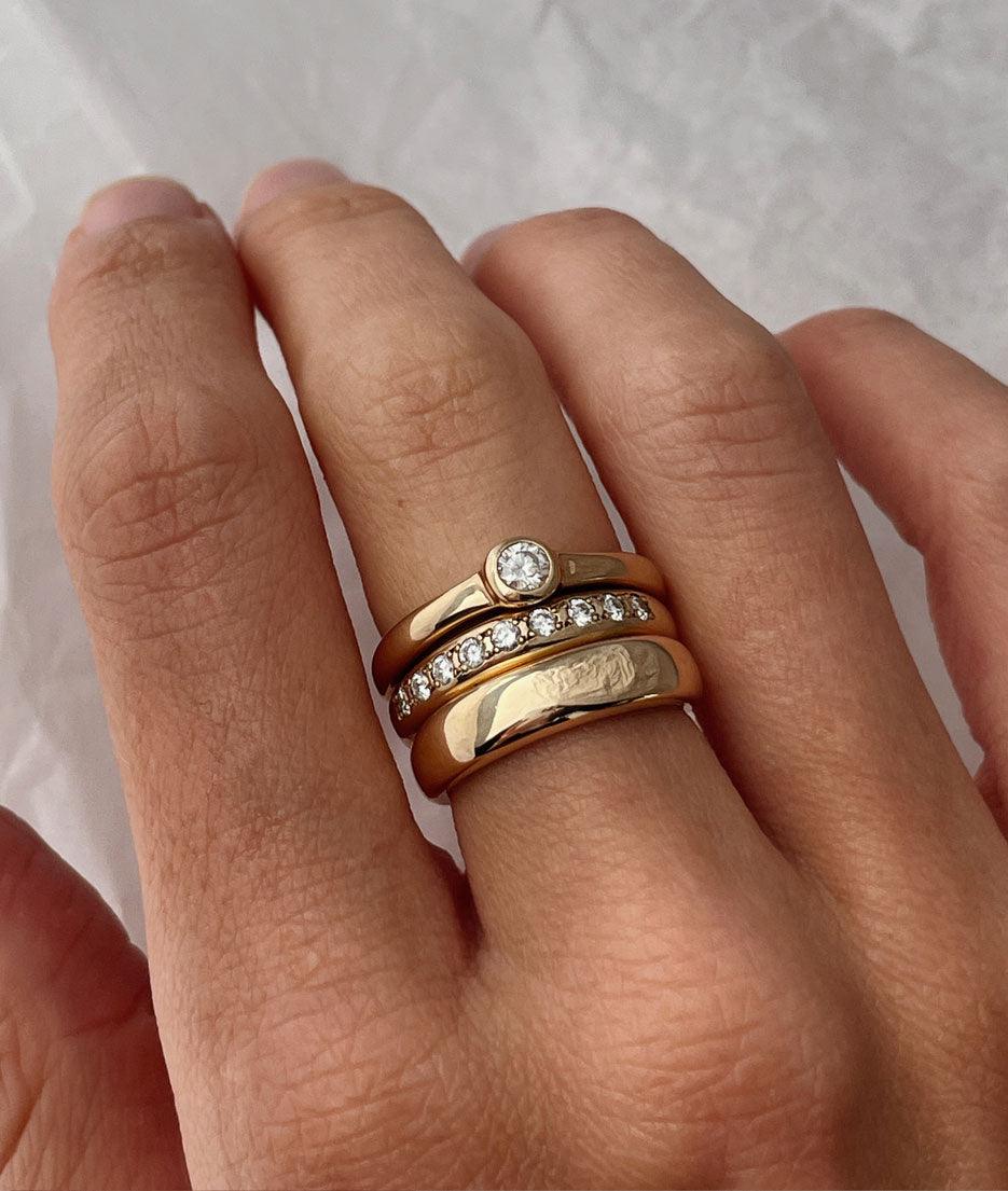 Low Wide Organic ring | RUUSK jewellery