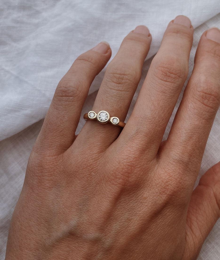 Mini Trilogy Ring | RUUSK jewellery