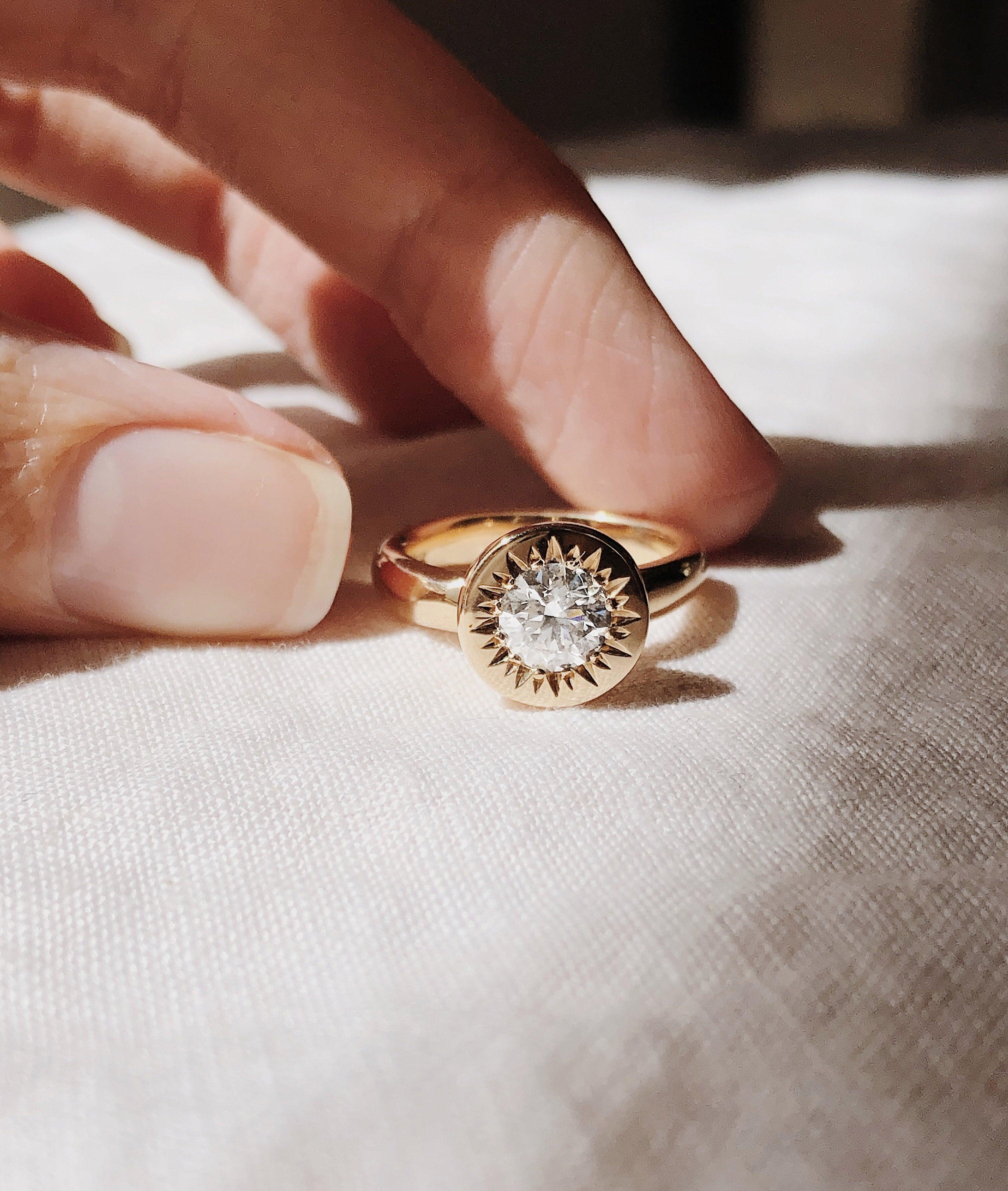 Solis Solitaire Ring | RUUSK jewellery