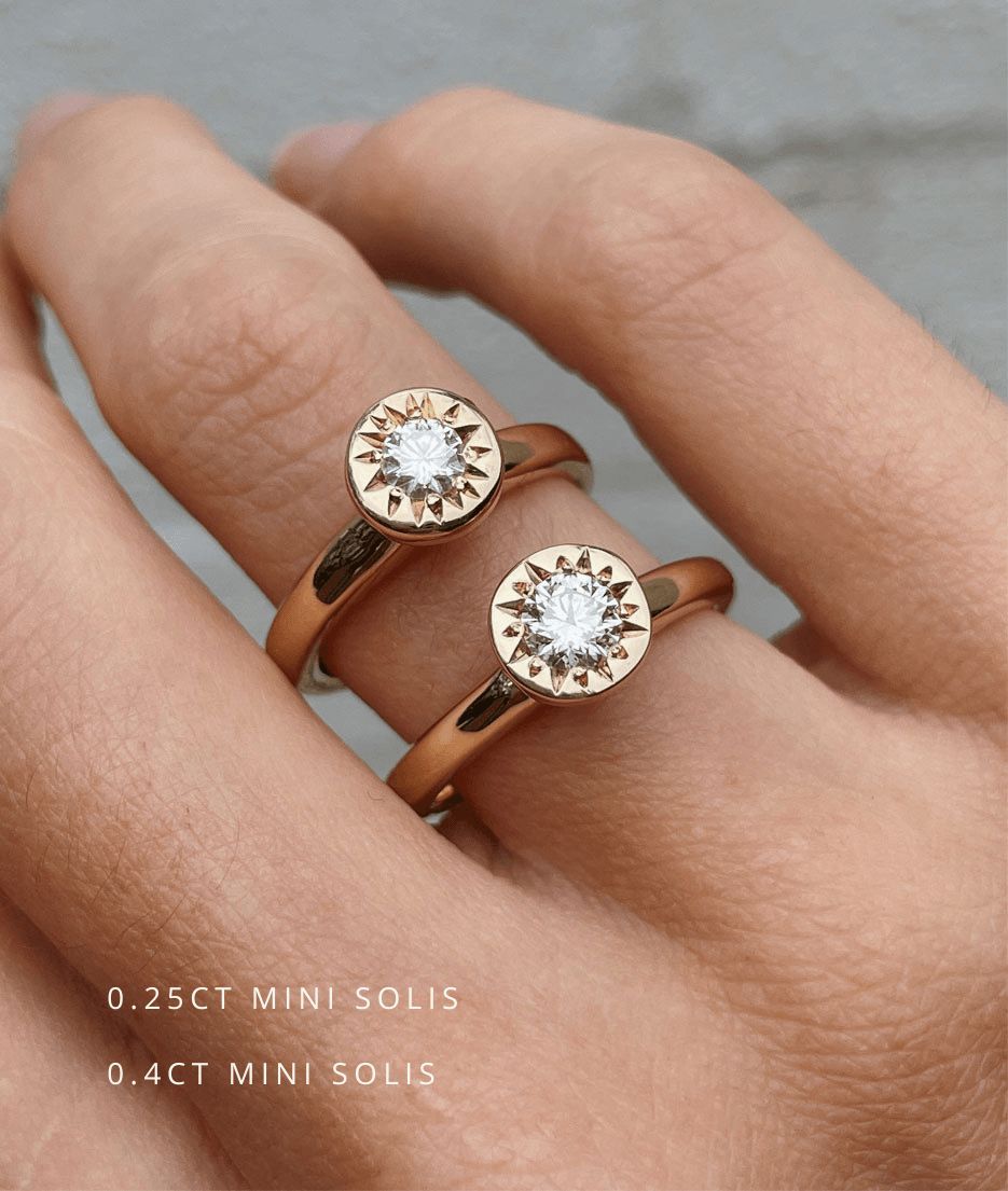 0.25ct Mini Solis Solitaire Ring | RUUSK jewellery