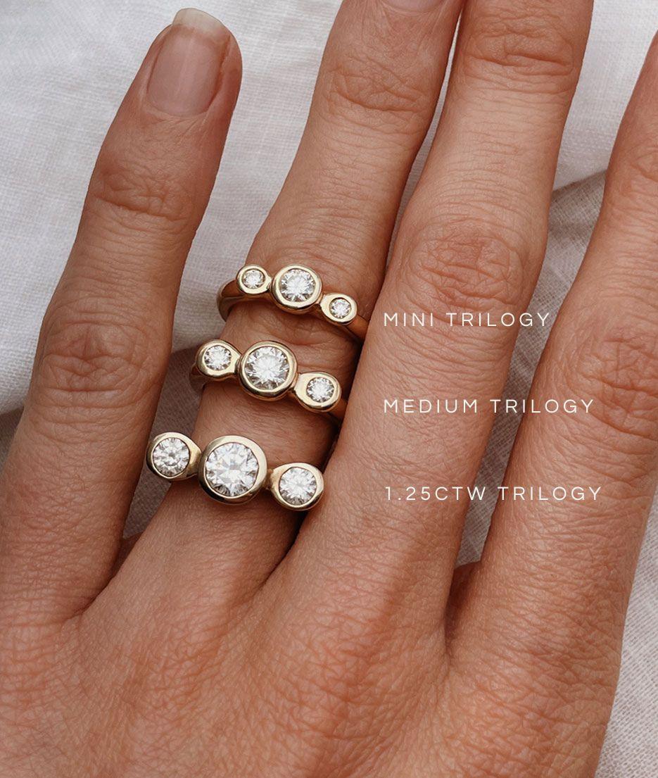 Mini Trilogy Ring | RUUSK jewellery