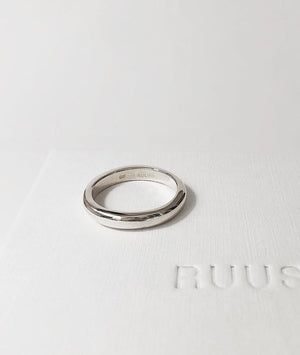 3.5mm Rounded Mens gold ring or wedding band | RUUSK jewellery