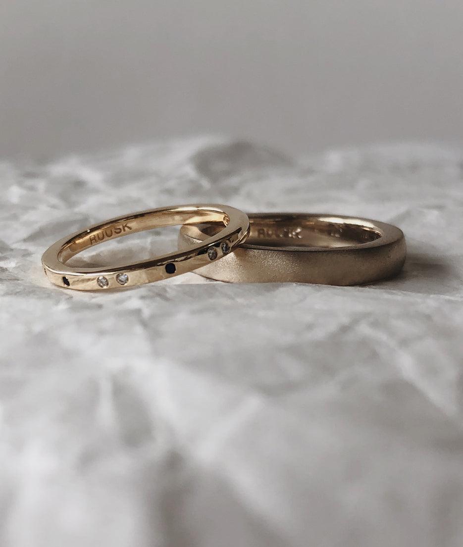 Dainty thin ring in solid Gold | RUUSK jewellery